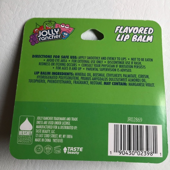 Taste Beauty | Makeup | Jolly Rancher Flavored Lip Balm | Poshmark